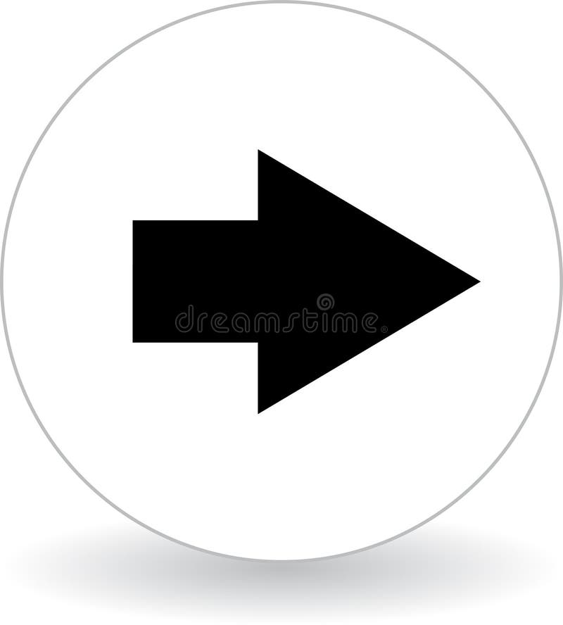 Next Page Icon Web Button Black and White Stock Vector - Illustration ...
