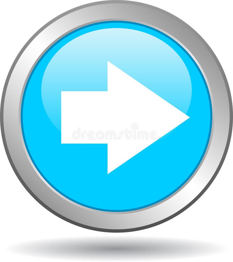 Next Page Icon Web Button Black and White Stock Vector - Illustration ...