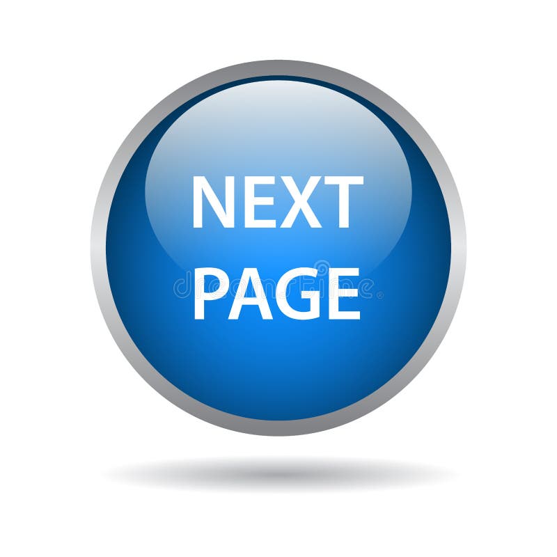 Next page web button stock illustration. Illustration of shadow - 119358177