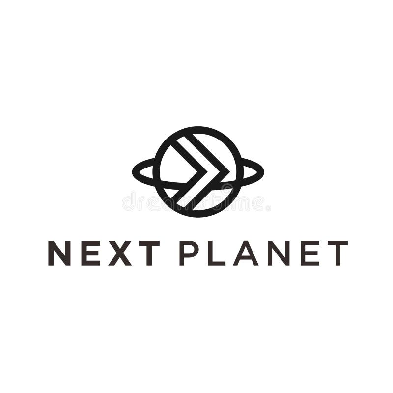 Next Planet Logo Design Vector Illustration Stock Vector - Illustration ...