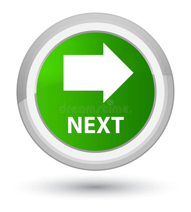 Next Green Square Button Red Ribbon in Middle Stock Illustration ...