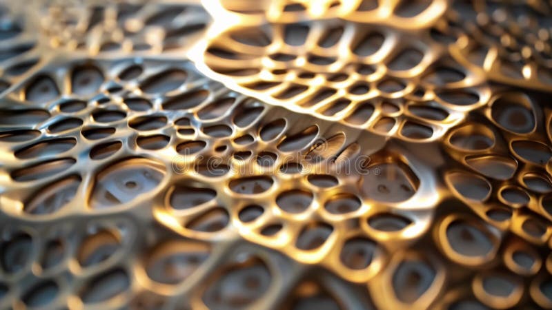 Next we See a Closeup of a Printing Technique Used on a Metal Surface ...