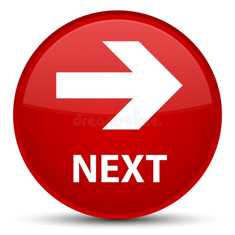 Next Special Red Round Button Stock Illustration - Illustration of icon ...