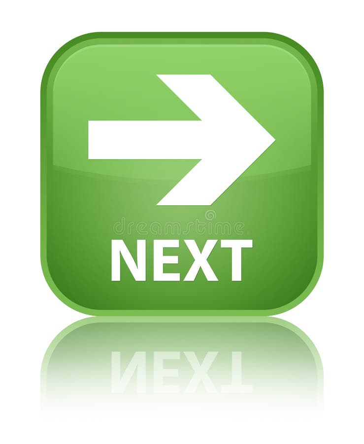 Next Special Soft Green Square Button Stock Illustration - Illustration ...