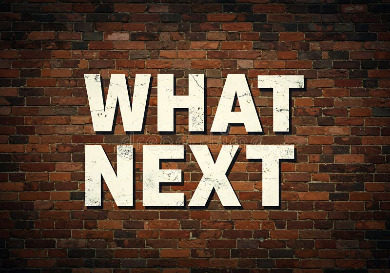 Next Step Brick Wall Design with Empowering Motivational Quote Stock ...