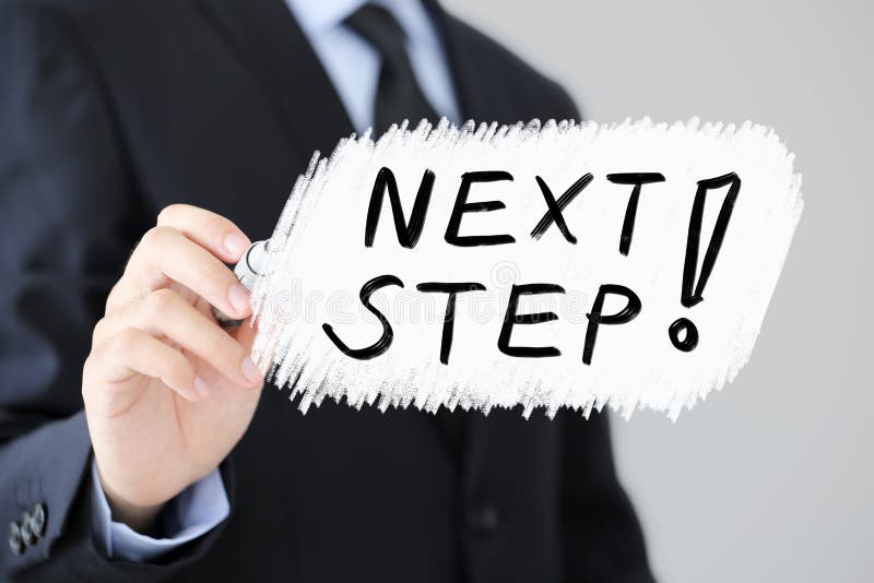 Next Step Business Concept stock image. Image of word - 149413229