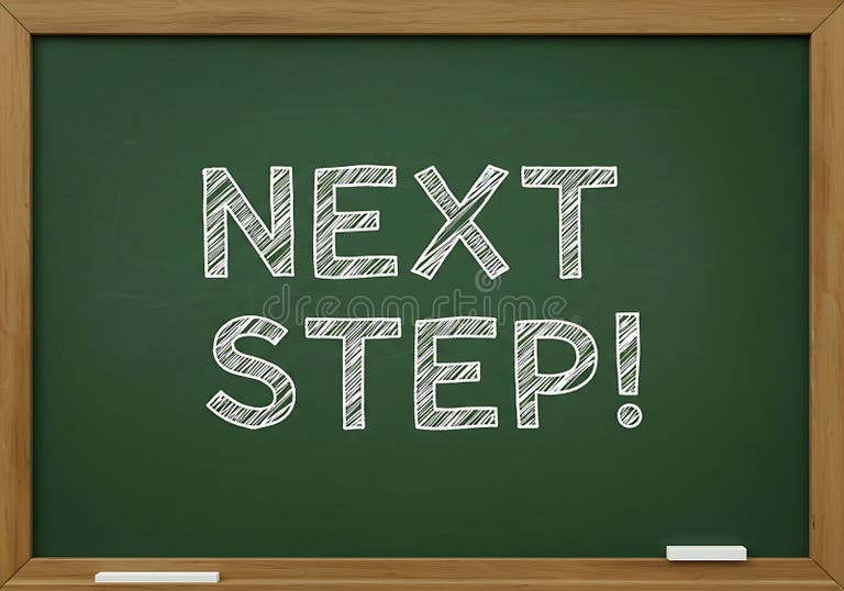 Next Step Chalkboard Visual Aid for Teaching and Educational Guidance ...