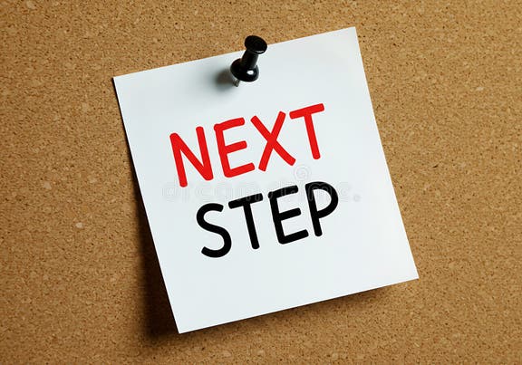 Next Step Corkboard Sticky Note for Effective Goal Tracking Stock ...