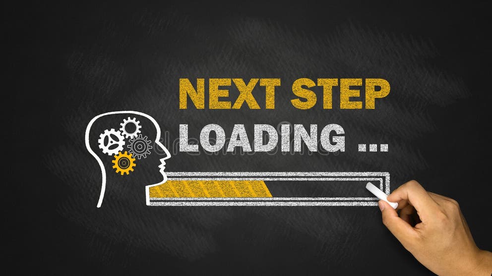Next step loading concept stock illustration. Illustration of next ...