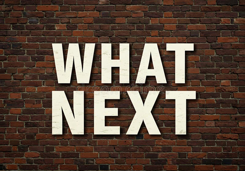 Next Step Motivational Text Poster with Positive Message on Brick Wall ...