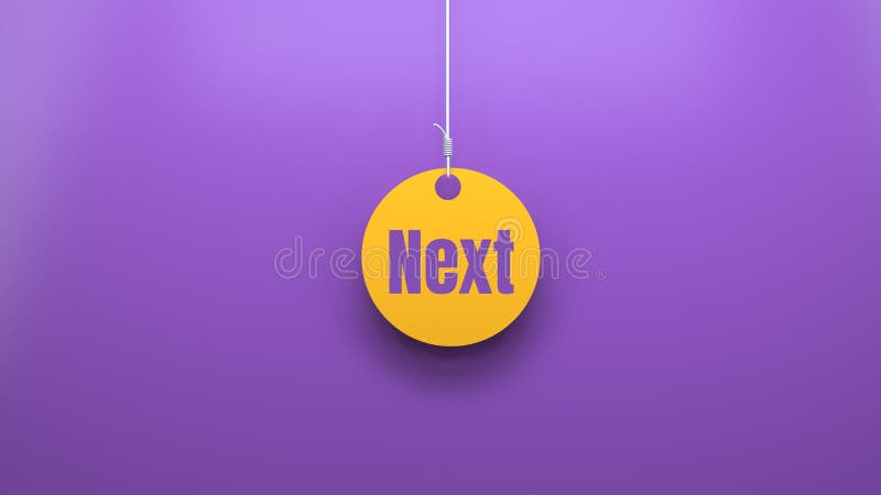 Next Step Speech Bubble Concept. Stock Illustration - Illustration of ...