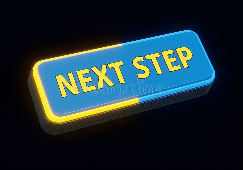 Next Step Symbol Reflecting Progress Positive Change and New Chapter ...