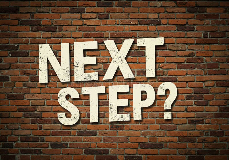 Next Step Wall Art Poster for Positive daily Mindset Stock Illustration ...