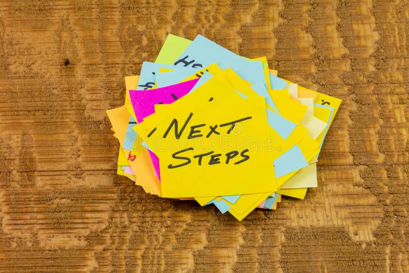 Next Steps Forward Direction Development Goal Progress Plan Ahead Stock ...