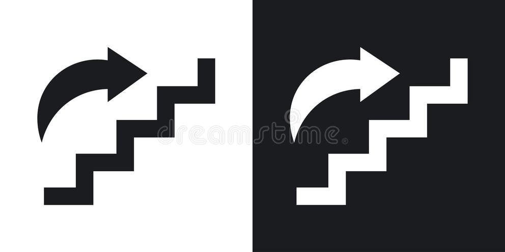 Next steps icon vector stock vector. Illustration of stairs - 348263820