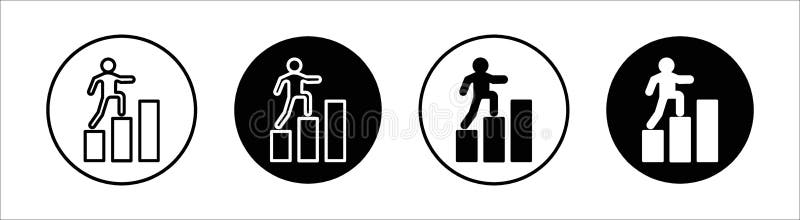 Next Steps Flat Line Icon Set. Next Steps Thin Line Illustration Vector ...