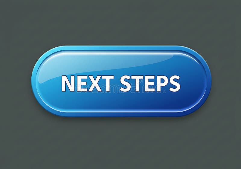 Next Steps Text Button Next Steps Forward Progress Modern Minimal Stock ...