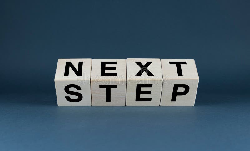 Next Steps - Wooden Blocks Concept Stock Photo - Image of focus, action ...