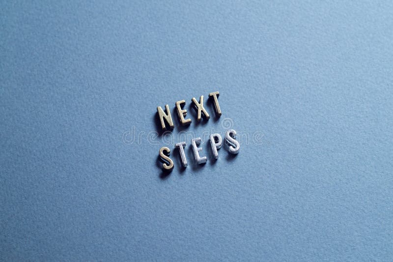 Next Steps - Word Concept on Cubes, Text Stock Photo - Image of concept ...