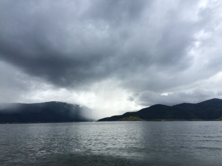 The Next Storm stock photo. Image of boat, onboat, beach - 85492672
