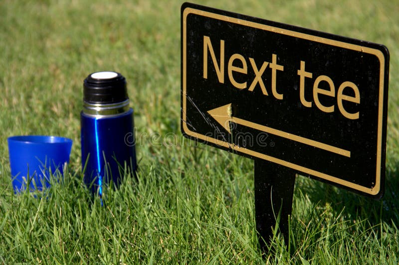 Next tee stock image. Image of arrow, turf, grass, flask - 26037169