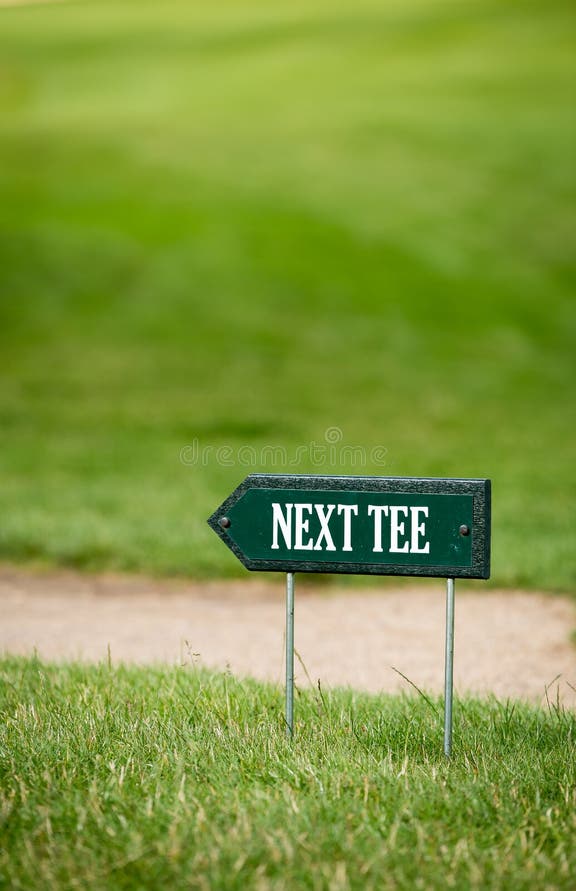 Next tee sign stock photo. Image of sign, golfer, play - 57539462