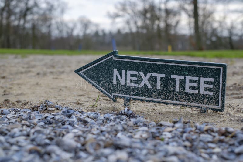 Next Tee Sign on the Golf Course Stock Photo - Image of game, relax ...