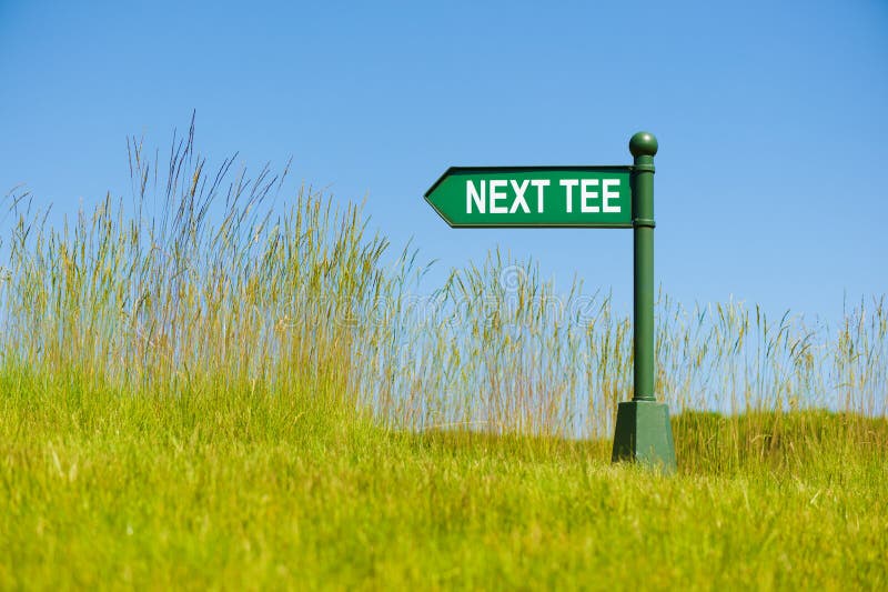 Next tee sign stock image. Image of summer, golf, lifestyle - 55311635