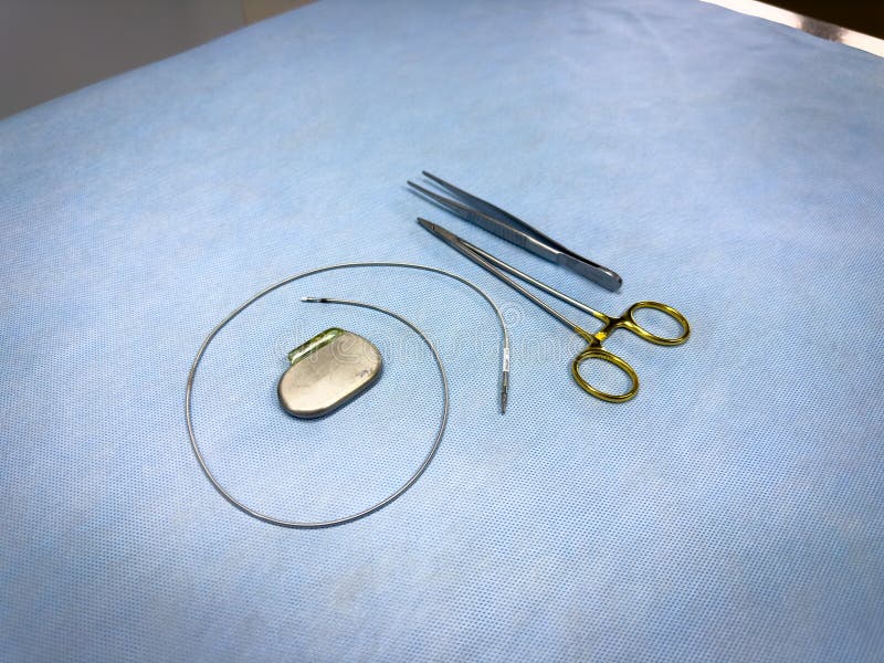 Next To a Pacemaker are Surgical Instruments Stock Photo - Image of ...