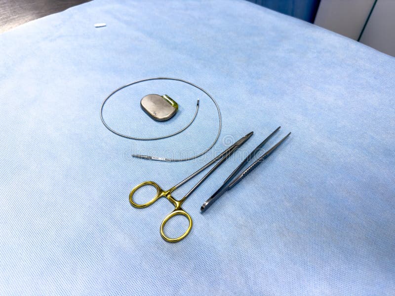 Next To a Pacemaker are Surgical Instruments Stock Photo - Image of ...
