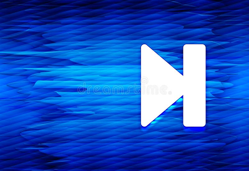 Next Track Icon Abstract Blue Background Illustration Design Stock ...