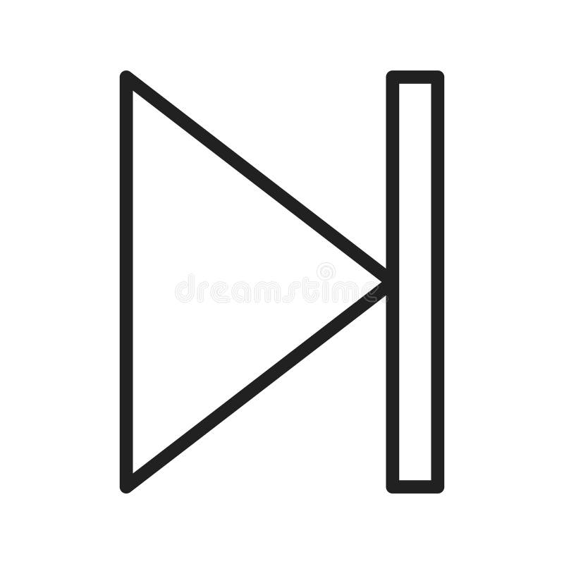 Next Track Icon Vector Image. Suitable for Mobile Apps, Web Apps and Print Media. Stock Vector ...