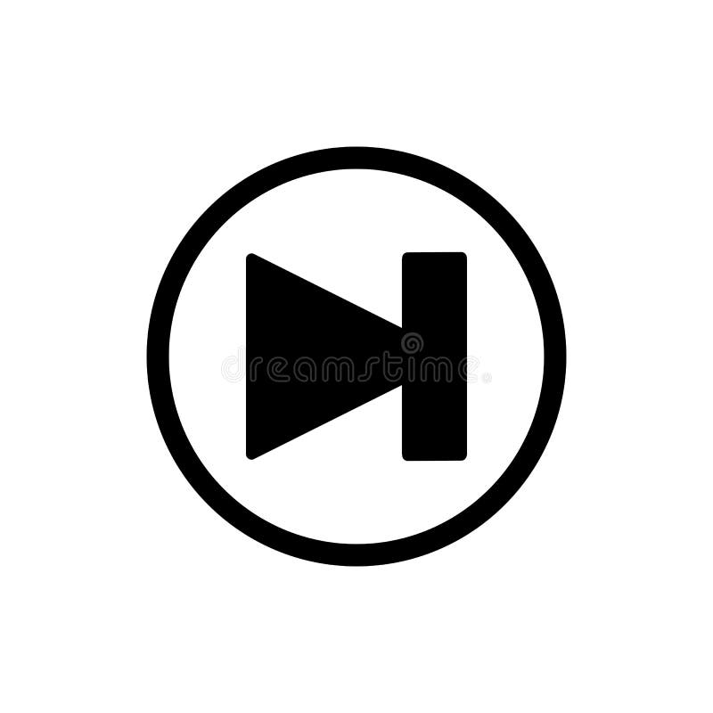 Next Track Icon Vector. Simple Vector Symbol, Audio Concept Stock ...