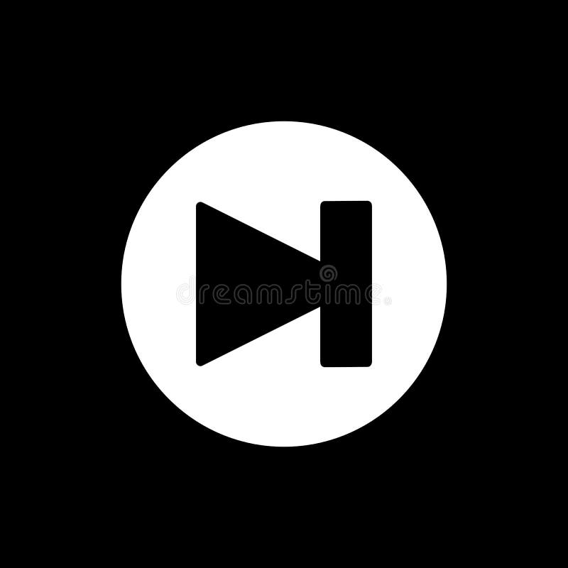 Next Track Icon Vector. Simple Vector Symbol, Audio Concept Stock ...