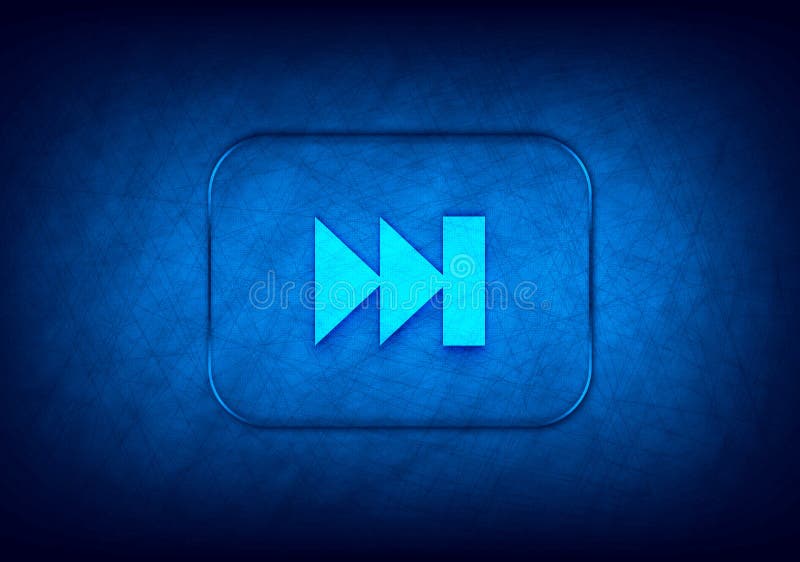 Next Track Playlist Icon Abstract Digital Design Blue Background Stock ...
