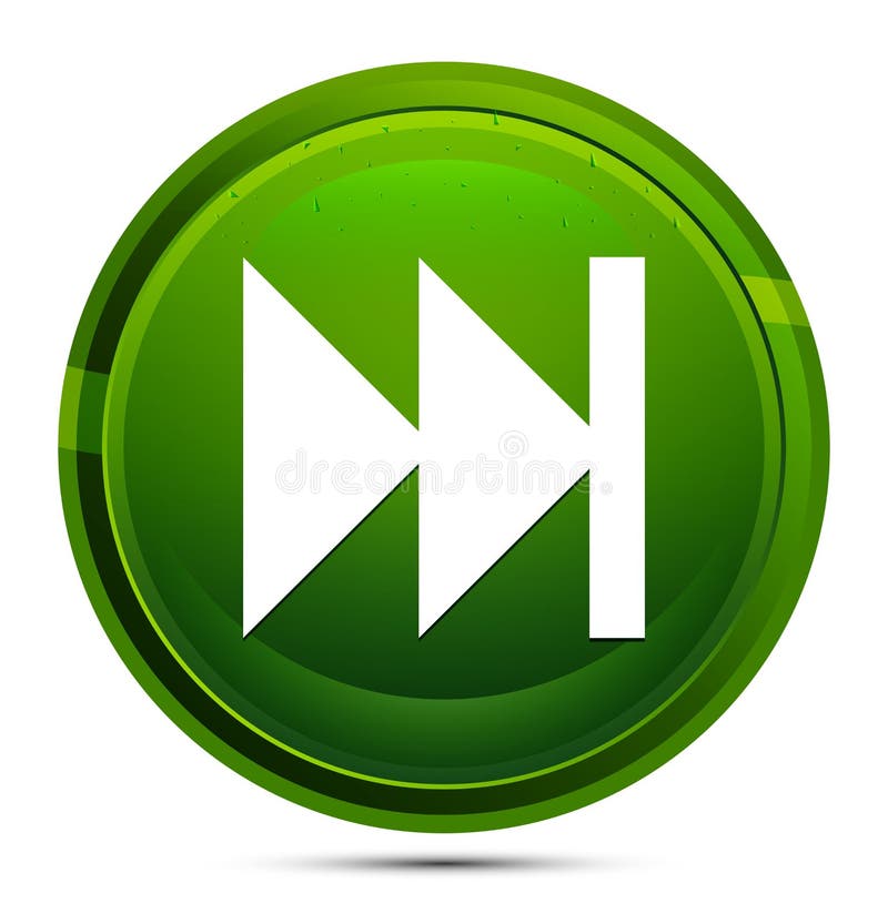 Next Track Playlist Icon Glassy Green Round Button Illustration Stock ...