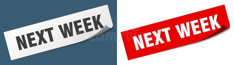 Next week stock illustration. Illustration of word, button - 40921253