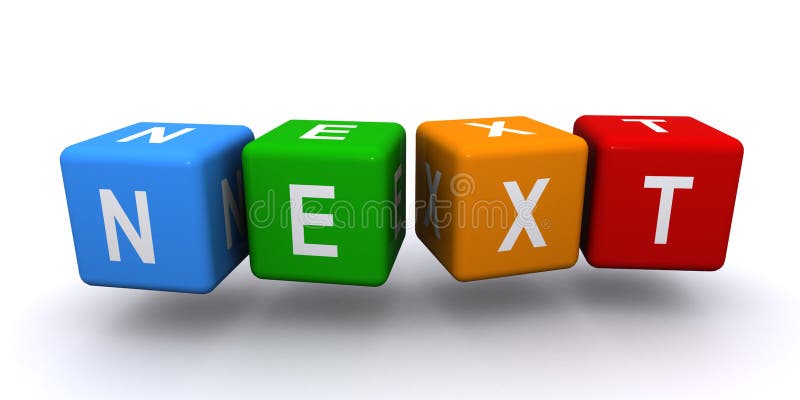 Next word block on white stock illustration. Illustration of browse ...