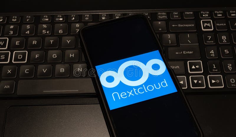 Nextcloud Logo on Mobile Phone , Sydney Australia July 30 2022 ...