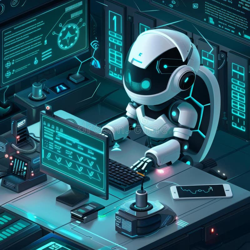 131 Nextgen 3D Cartoon AI System Scanning for Advanced Cybersecurity ...