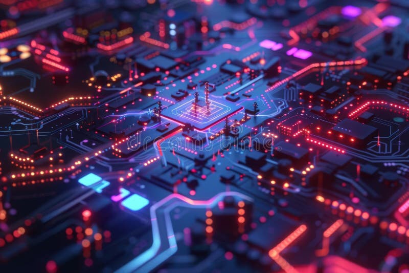 73 Nextgen Futuristic Computer Nanotech Quantum Device 3D Render ...