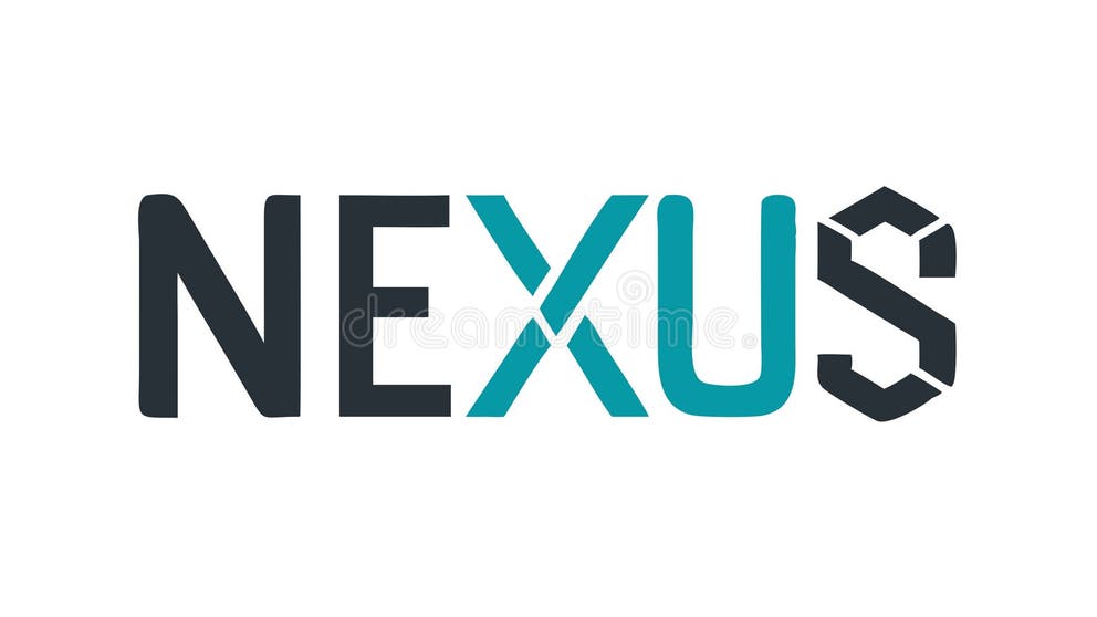 NEXUS, Bold Modern Tech Branding, Vector Design Generative AI Stock Vector - Illustration of ...