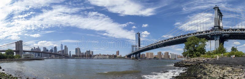 Ney York bridges pano editorial photo. Image of hudson - 256121026