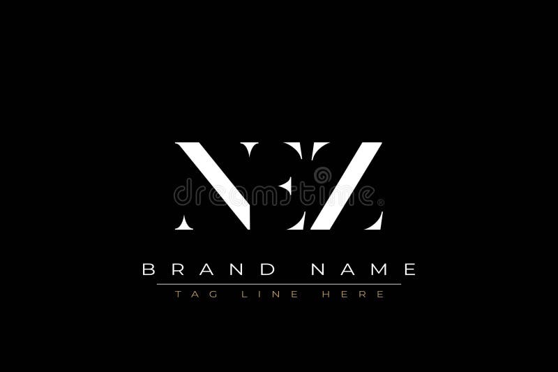NEZ Abstract Letter Logo Design Stock Vector - Illustration of initial ...