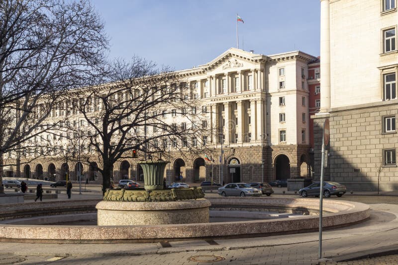 Nezavisimost Independence Square in City of Sofia, Bulgaria Editorial ...