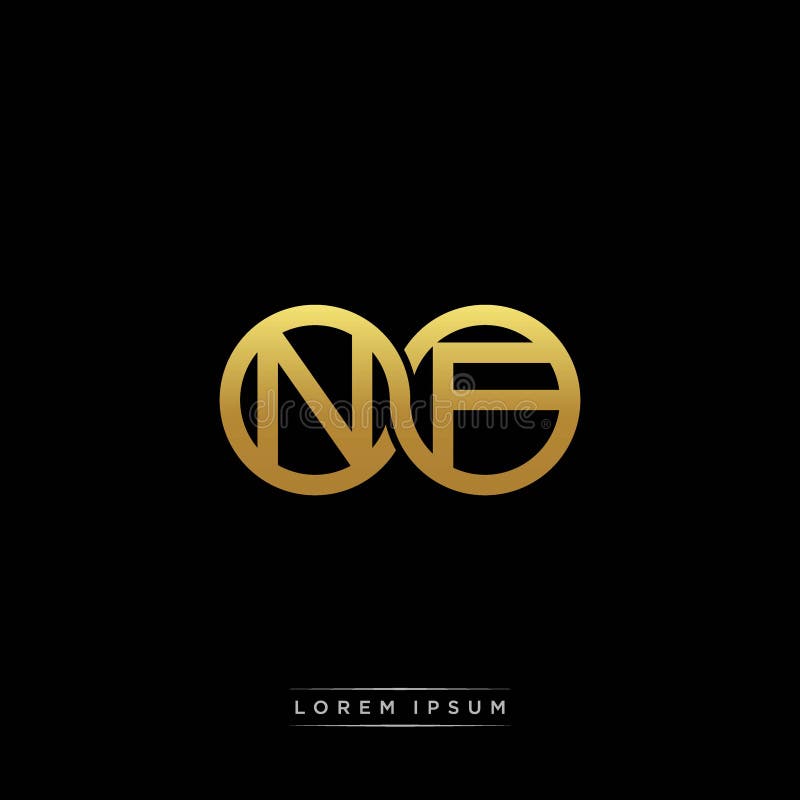 NF Initial Letter Linked Circle Capital Monogram Logo Modern Template ...