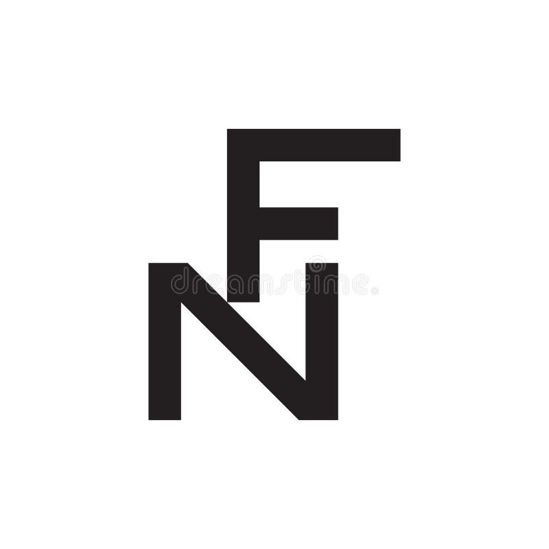 NF Initial Letter Logo Template Vector Icon Design Stock Vector ...