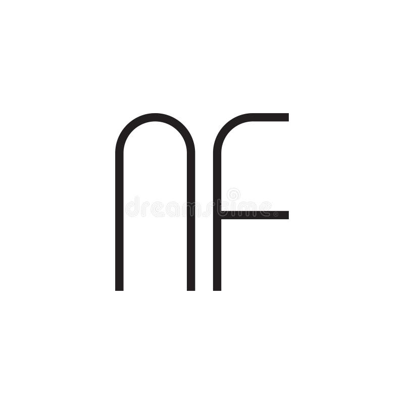 NF Initial Letter Logo Template Vector Icon Design Stock Vector ...