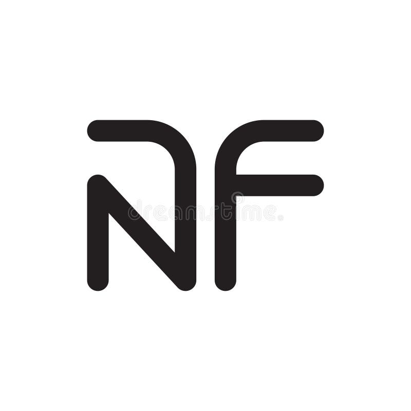 NF Initial Letter Logo Template Vector Icon Design Stock Vector ...