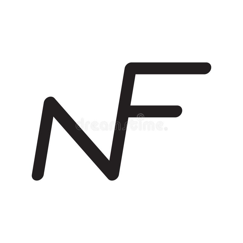 Nf Initial Letter Vector Logo Icon Stock Vector - Illustration of type ...